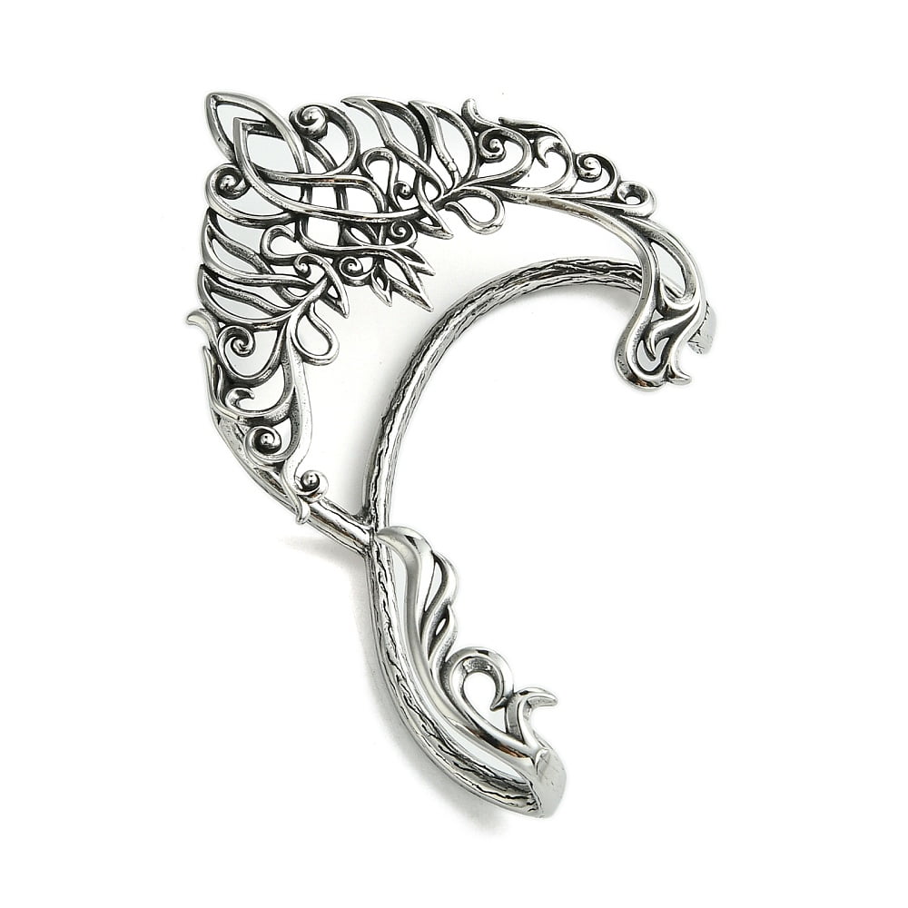 6pcs 316 Surgical Stainless Steel Cuff Earrings Fairy Ears Right Silver ...