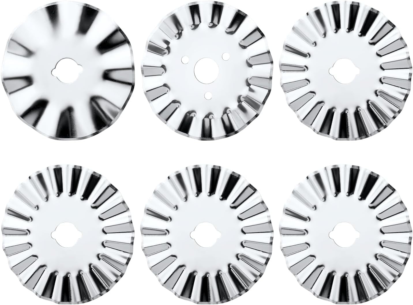 6pcs 45mm Pinking Rotary Cutter Blades, Wave Rotary Cutter Blades ...