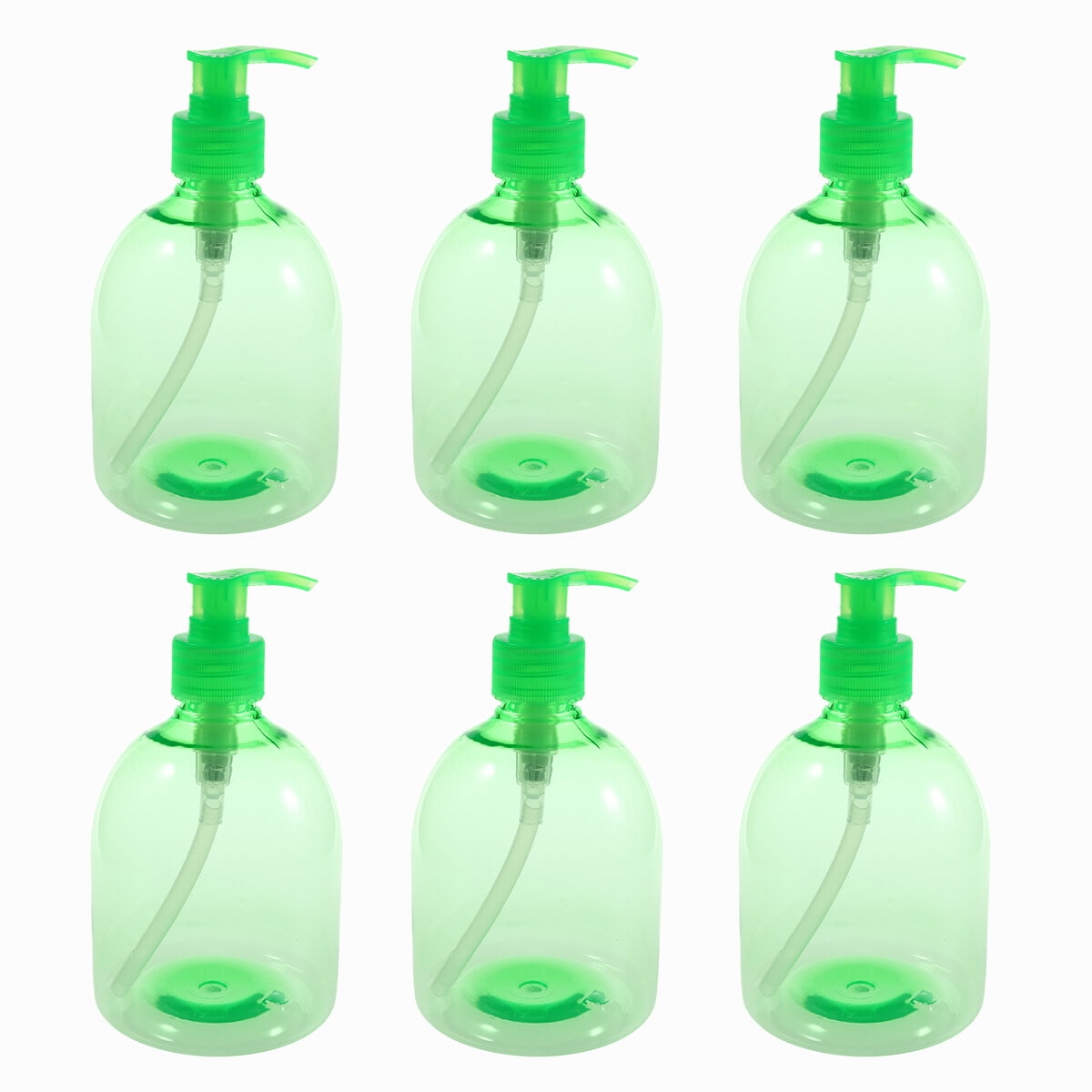 IMIKEYA Light Green Plastic Emulsion Bottle with Pump 500ml Refillable ...