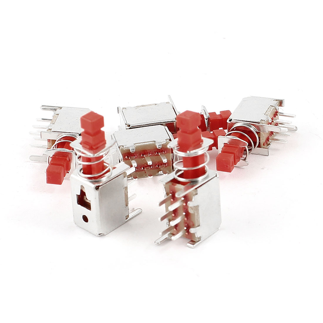 6pcs 6 Pins Terminals DPDT Momentary Power Micro Push Button Switches ...