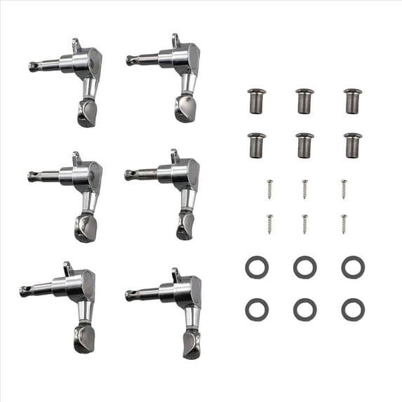 6pcs 6R Guitar Tuning Pegs Tuners Machine Heads for Replacement ...