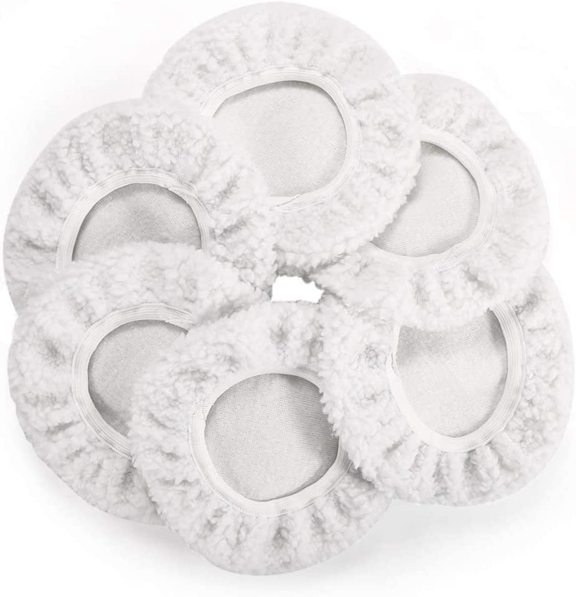 6pcs 7-8 Inch White Car Polisher Bonnets Polishing Pad Buffer Waxing ...