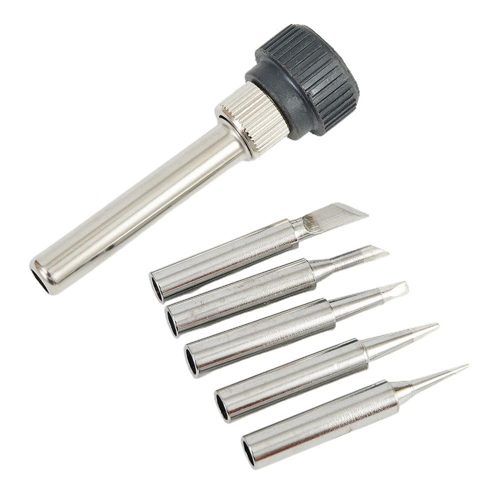 6Pcs 900M-T Soldering Station Solder Iron Tips&Handle Set for Welding ...