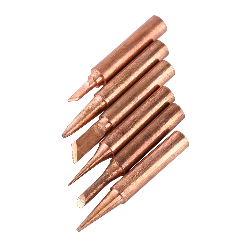 6pcs 900M-T copper soldering iron tip-low temperature soldering iron ...