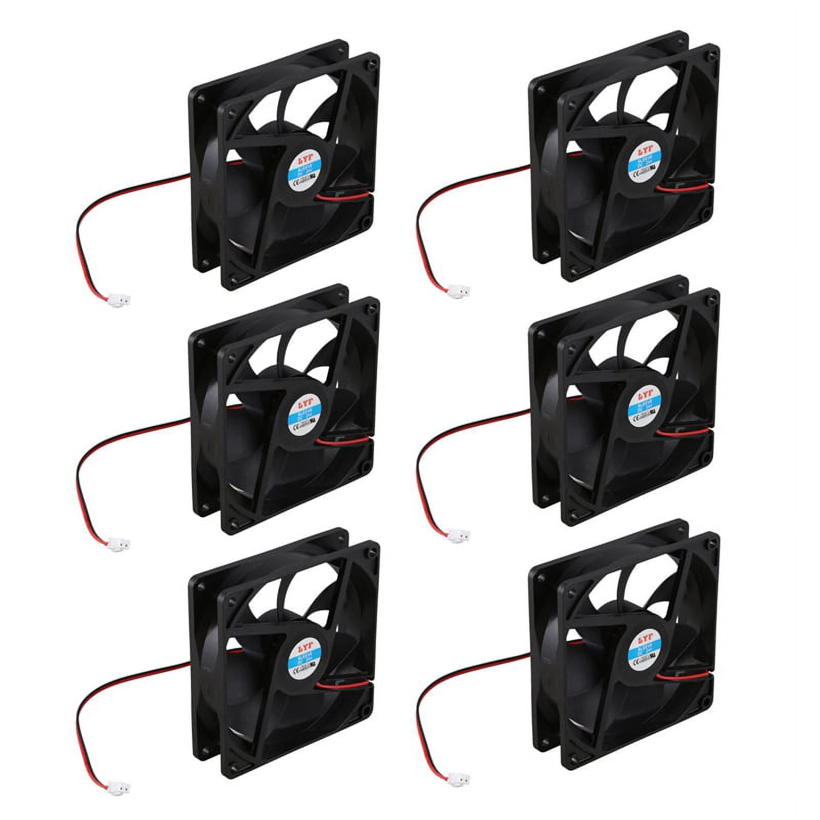 6pcs 92mm x 25mm 24V 2Pin Sleeve Bearing Cooling Fan for PC Case CPU ...