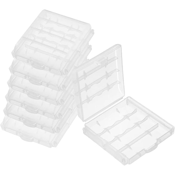 6pcs AAA Battery Storage Case Holder Box AA Battery Storage Case ...