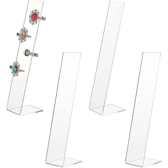 6pcs Acrylic Hair Pin Displays Stand Rectangle Clear 2x1-5/8x8 inch(5 ...