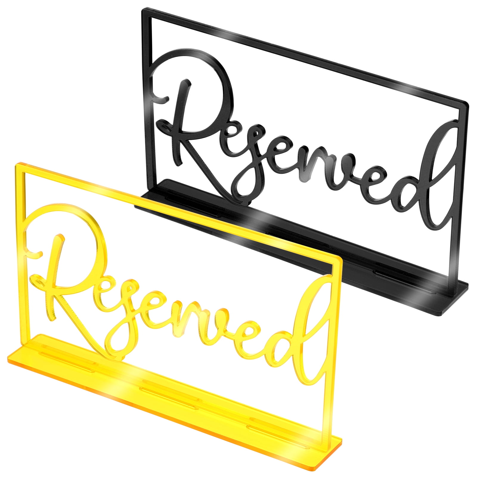 6pcs Acrylic Reserved Signs Wedding Table Seat Sign Acrylic Reserved ...