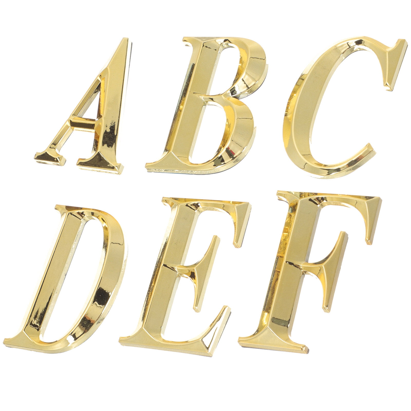 6pcs Address Alphabet Decal Three-dimensional Self-adhesive Alphabet ...