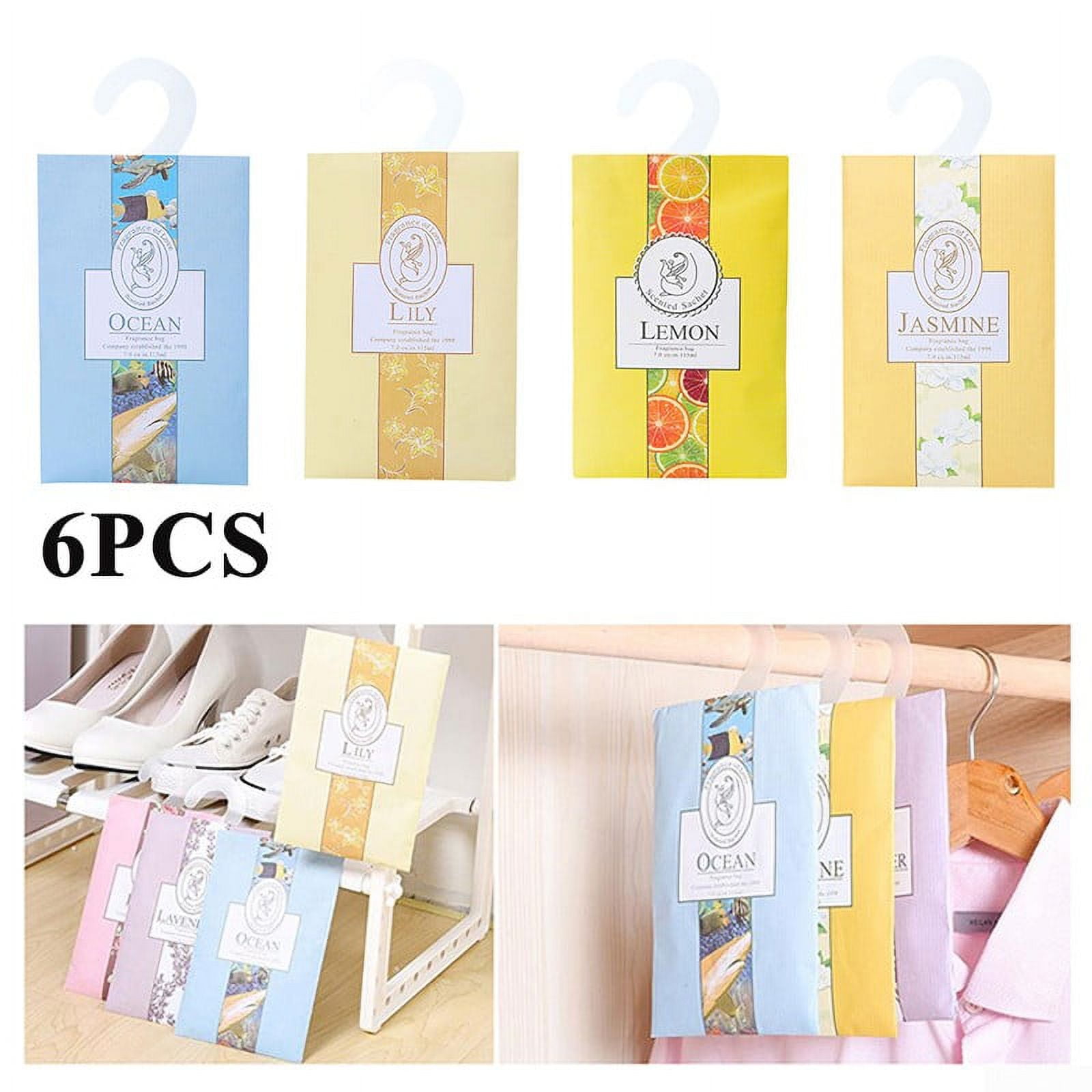 6pcs Air Freshener Hanging Sachet Natural Fragrance Sachet Cabinet Bag ...