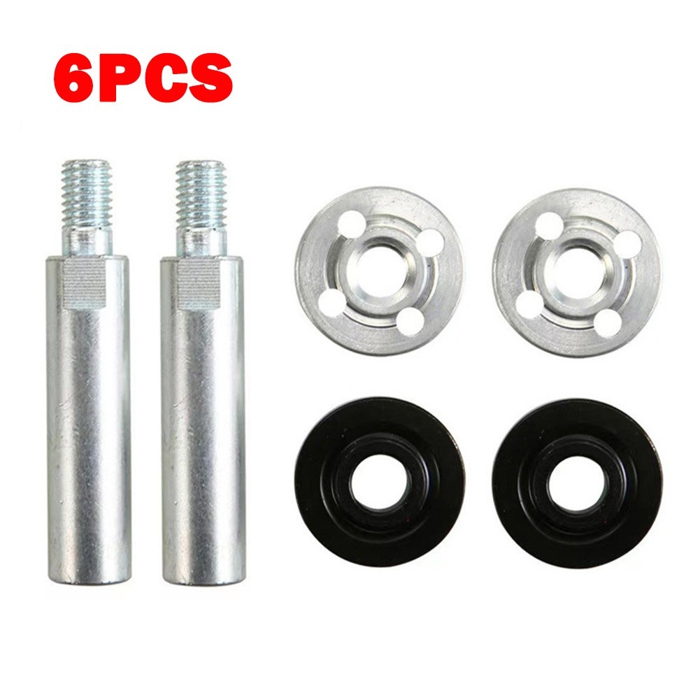 6pcs Angle Grinder Extension Connecting Rod 80mm M10 Thread Shaft ...