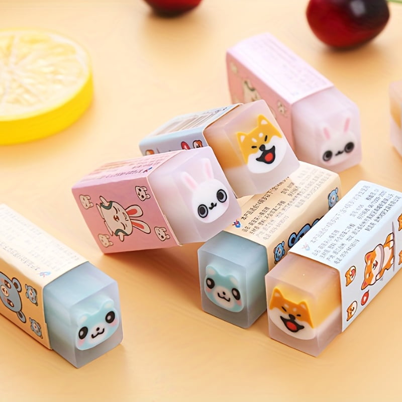 6pcs Animal Erasers For Kids, Cute Desk Pets For Classroom, Fun Back To ...