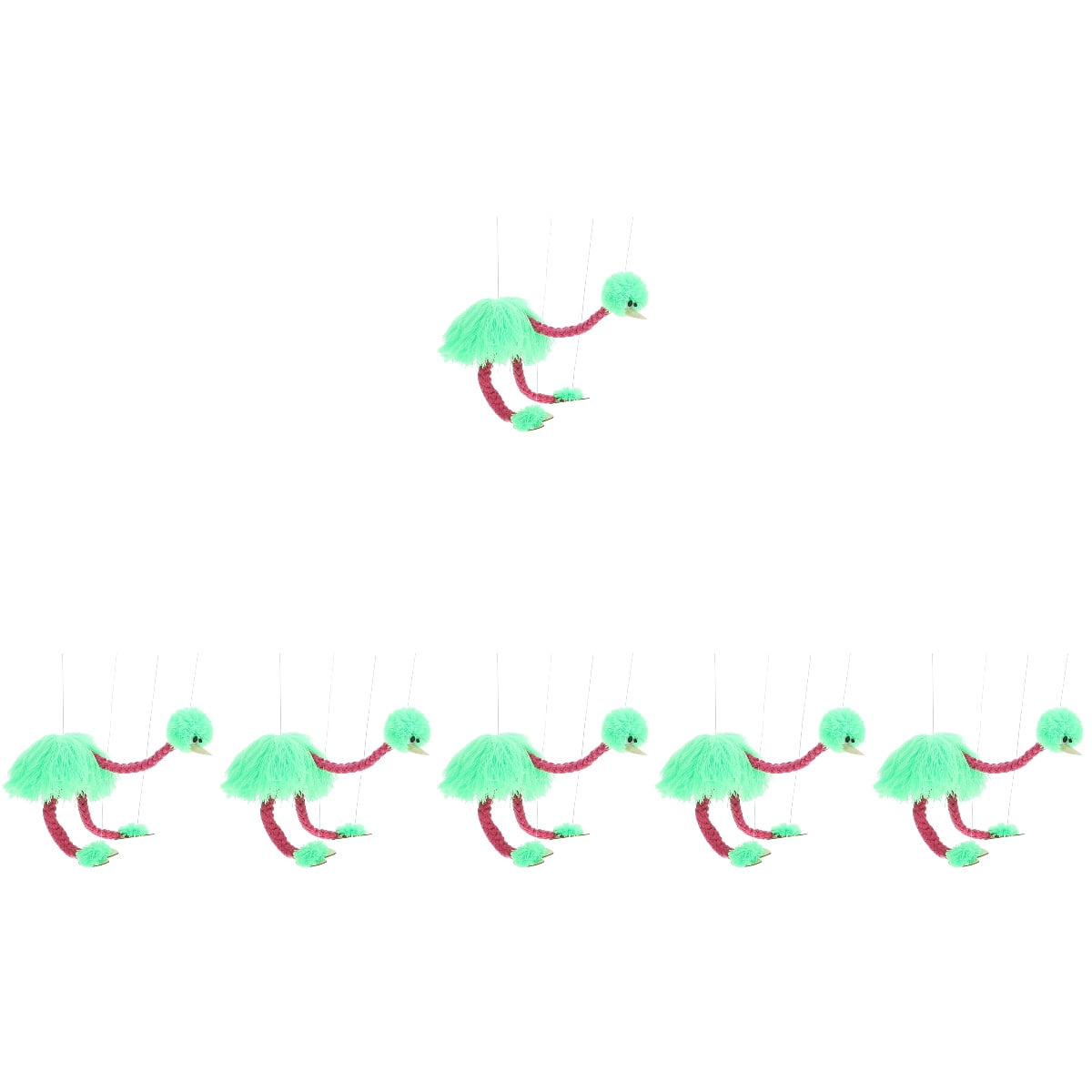 6pcs Animal Molding Marionette String Puppet Plush Flamingo Puppet Show ...