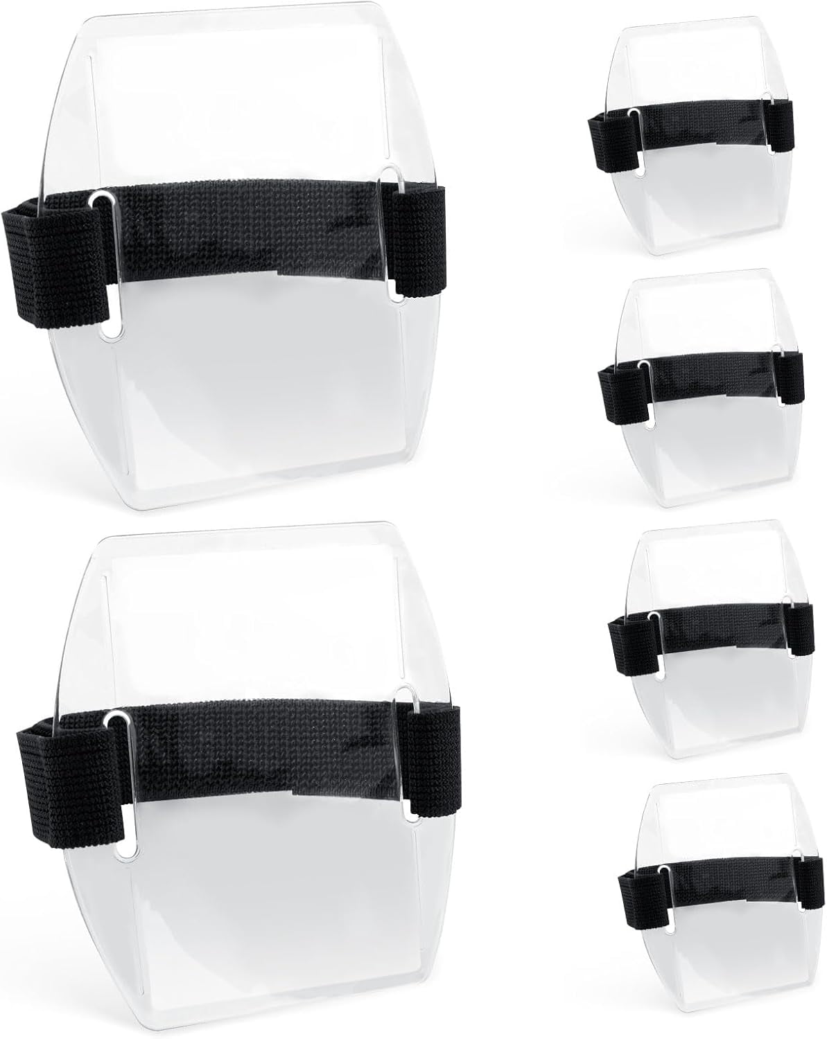 6pcs Arm Badge Holders, Waterproof Arm ID Badge Holder with Black ...