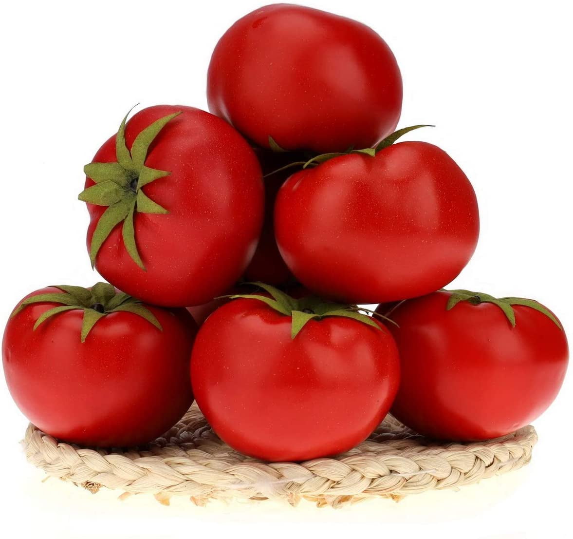 6pcs Artificial Lifelike Simulation Tomato Fake Fruit Vegetable Home ...