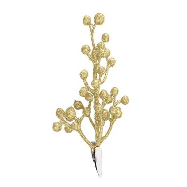 6pcs Artificial Red Berry Stems Berry Picks Holly Berries Branches With