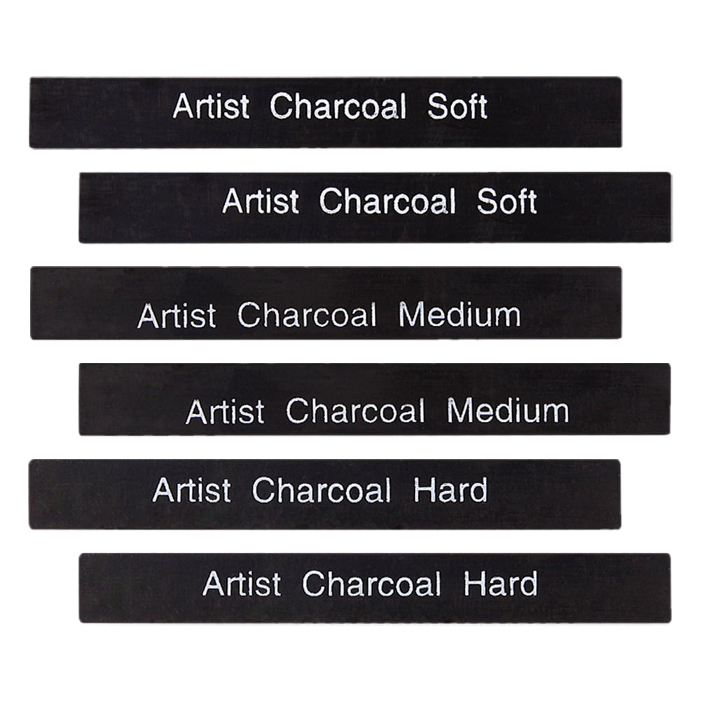 6pcs Artist Compressed Charcoal Drawing Charcoal Pencils Professional ...
