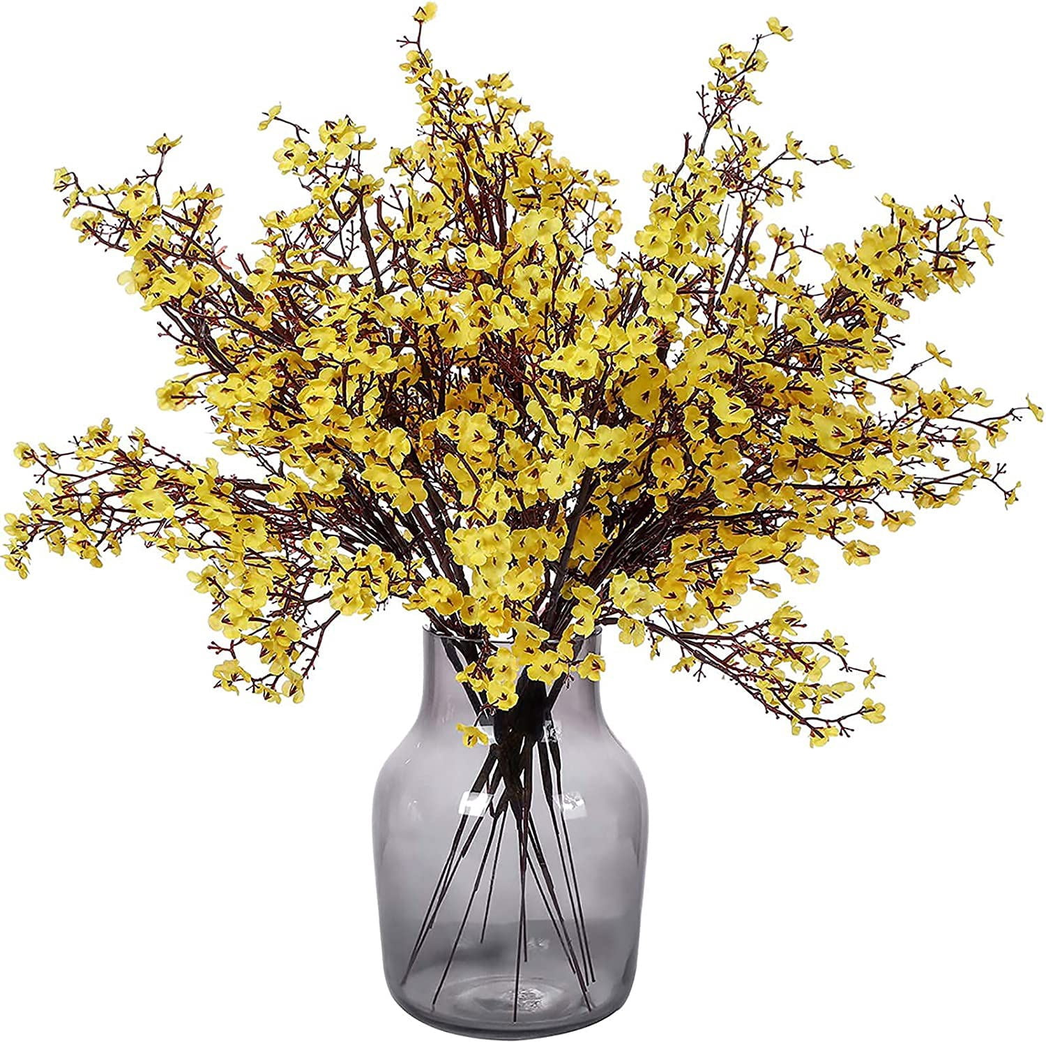 6pcs Babys Breath Artificial Flowers Fake Silk Real Touch Floral ...