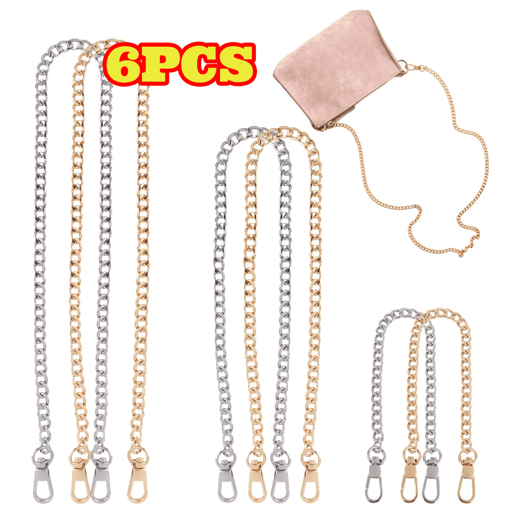6pcs Bag Extender Chains, Silver and Gold Bag Chains 30/60/120 cm ...