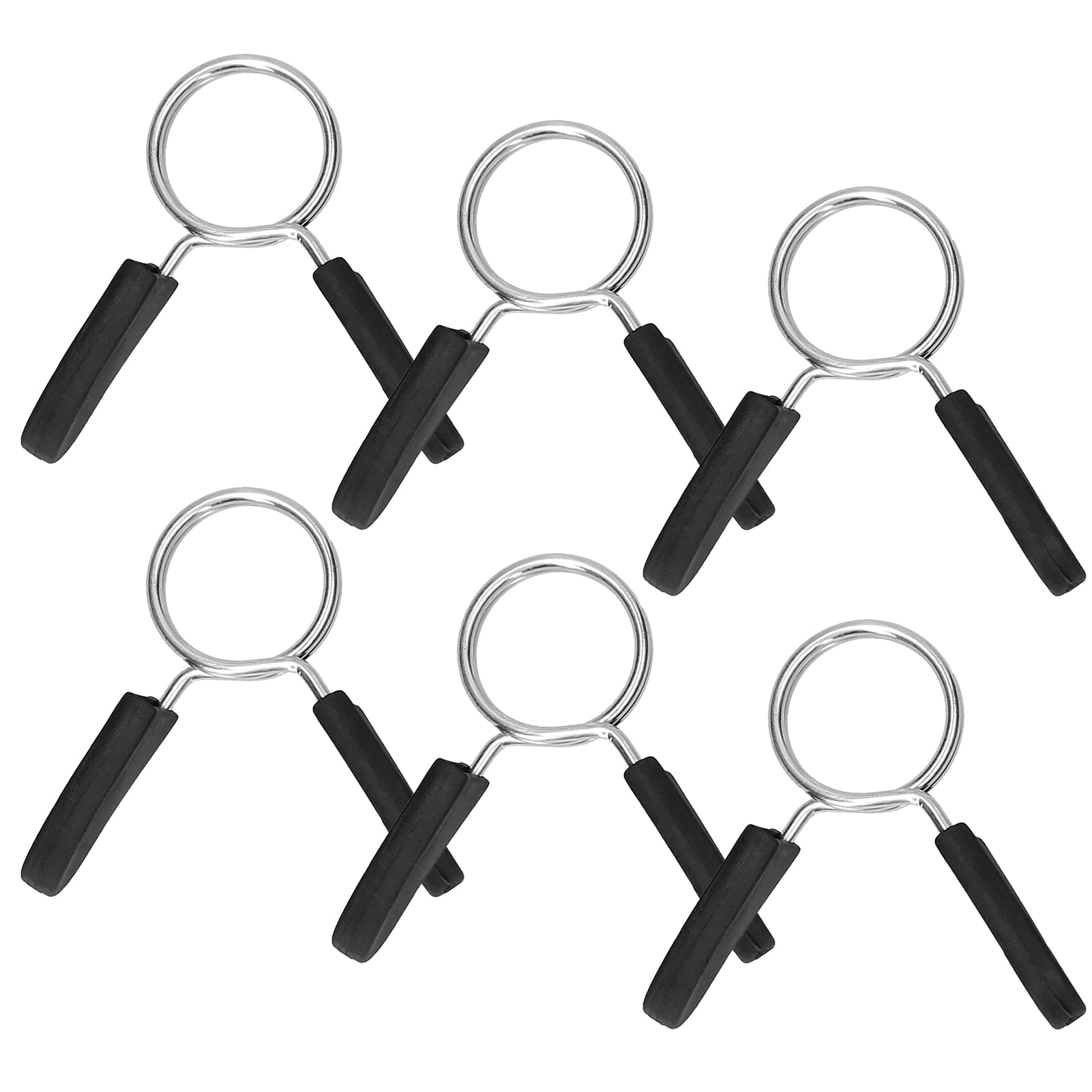 6pcs Barbell Clips Dumbbell Spring Clamps Weight Bar Locking Collars ...