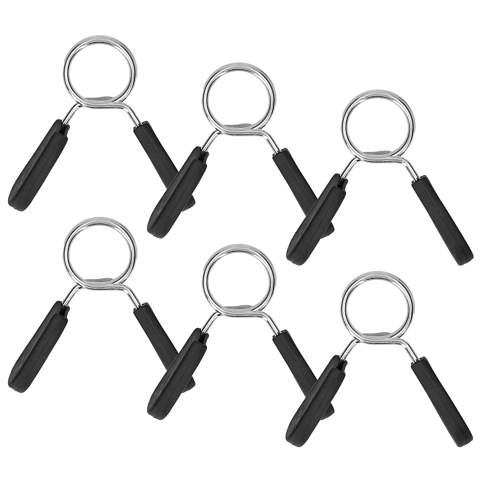 6pcs Barbell Clips Dumbbell Spring Clamps Weight Bar Locking Collars ...