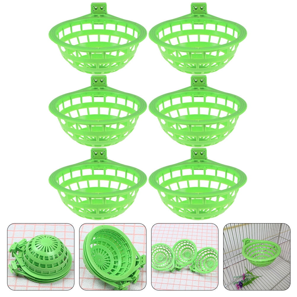 6pcs Bird Breeding Hut Nest Pigeon Nesting Bowls Plastic Breeding ...