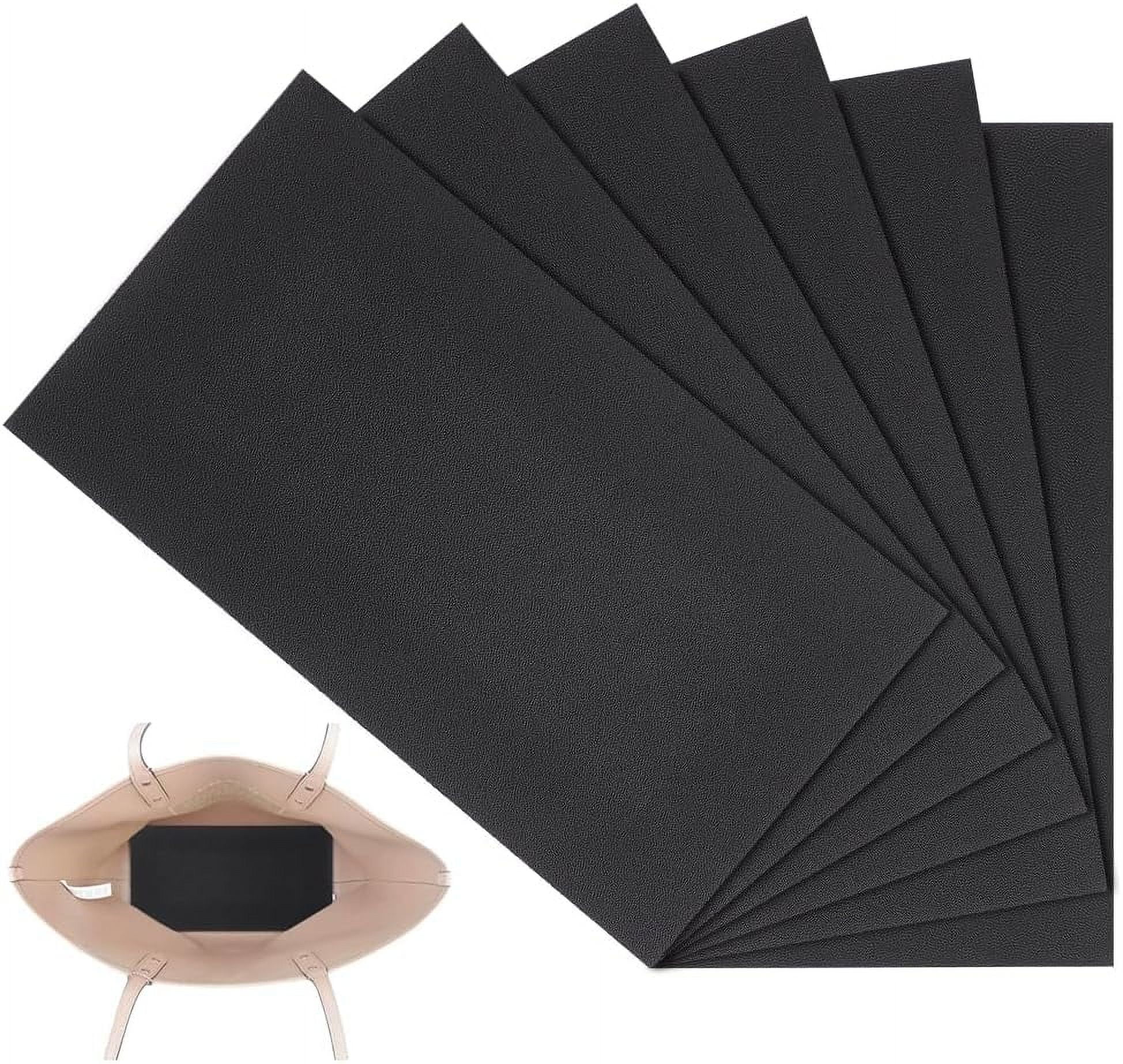 6pcs Black Handbag Base Shaper 9.8 x 5 Inch Bag Purse Bottom Insert ...