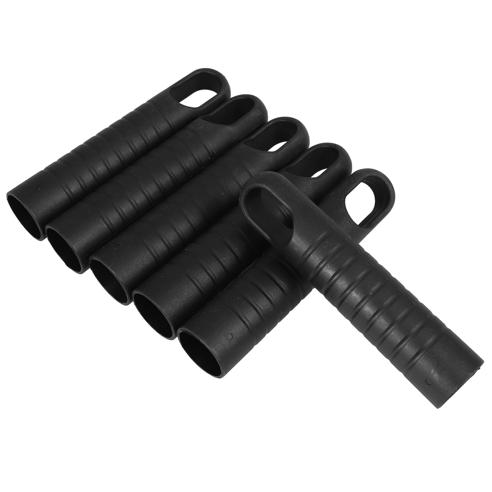 6pcs Black Replacement End Caps for Mop Handle Pole Clothesline Stick ...