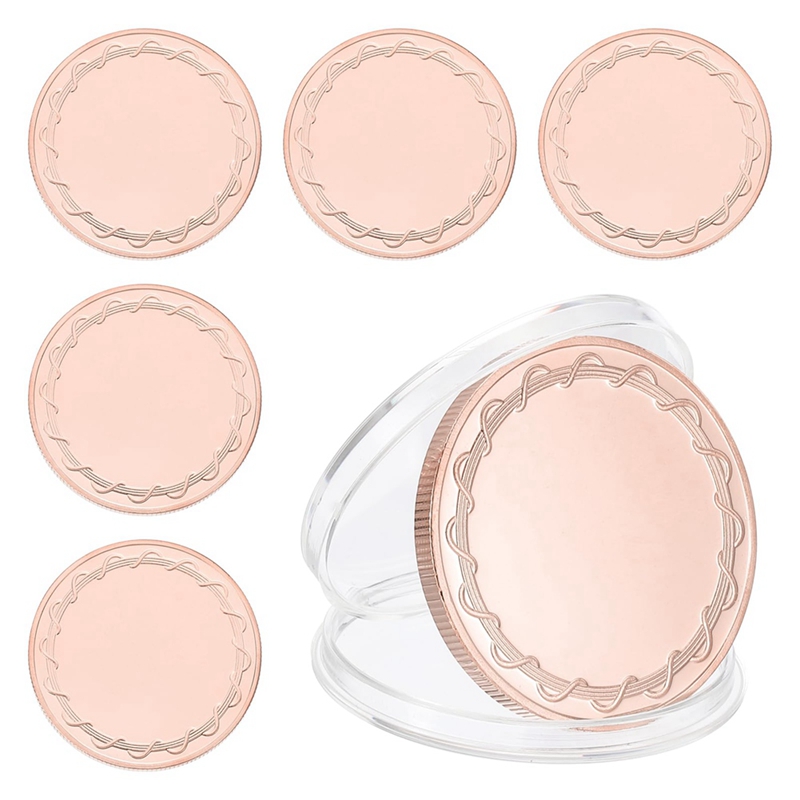 6pcs Blank Coins for Engraving, 40mm Coin Blanks Laser-Engraving Blanks ...