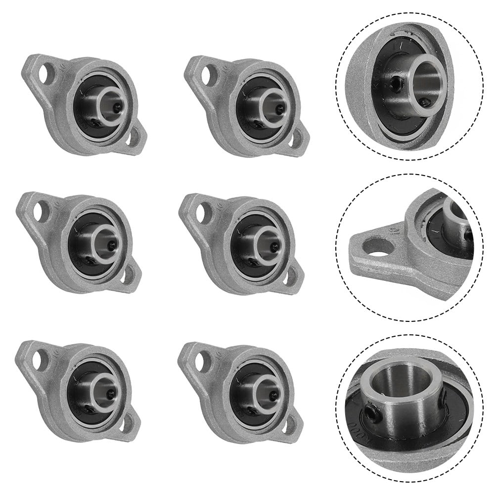 6pcs Block Bearings 10 mm Inner Diameter Bearing Block with Ball ...
