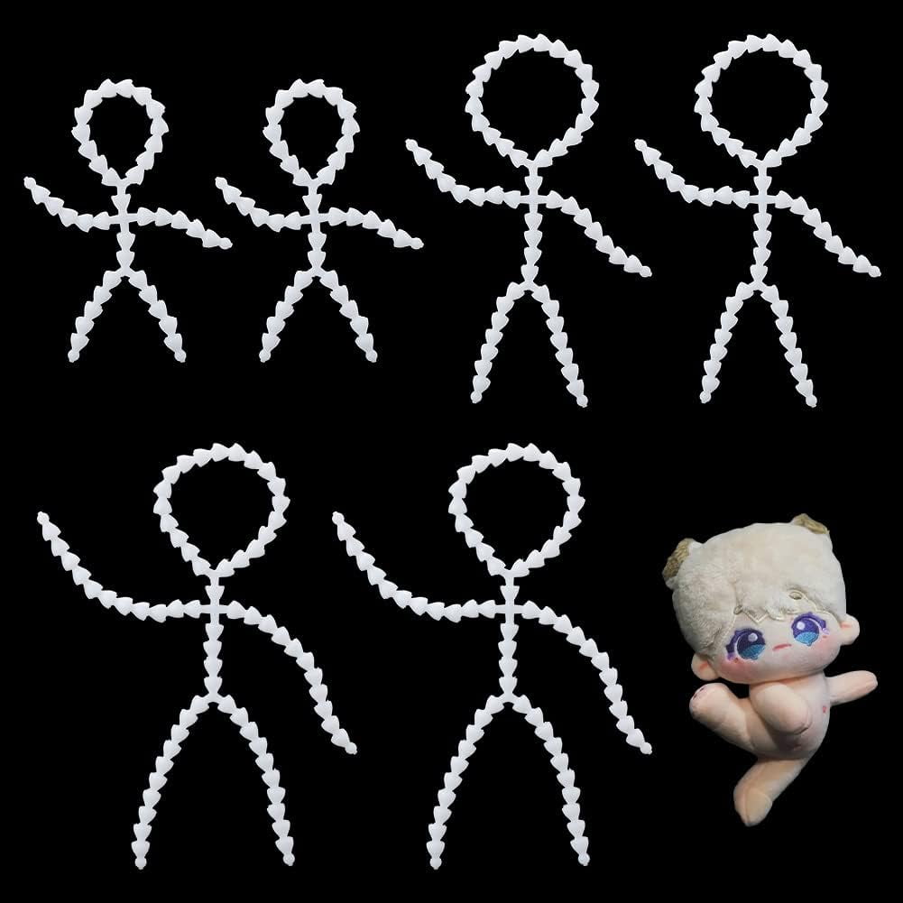 6pcs Body Joint Skeleton 3 Style Plastic Action Figure Movable Skeleton ...