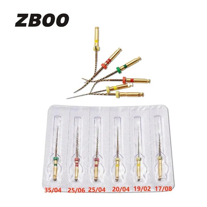 6pcs/Box Dental Heat Activated Canal Root Files 25mm Dentist Tools ...