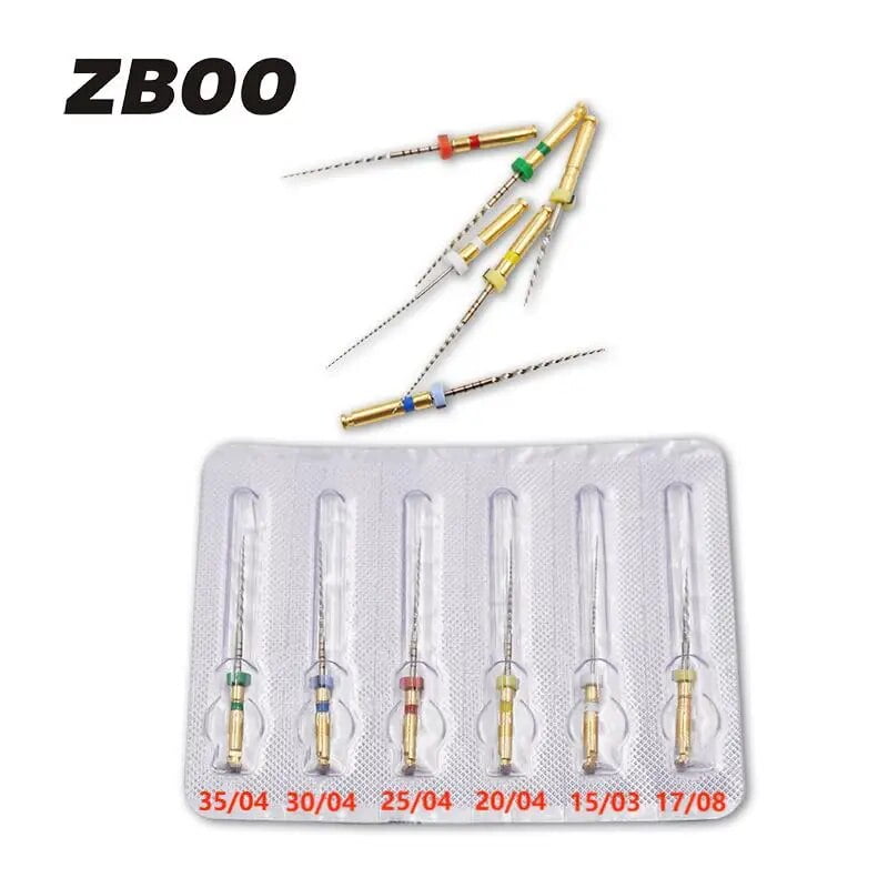 6pcs/Box Dental Heat Activated Canal Root Files 25mm Dentist Tools ...