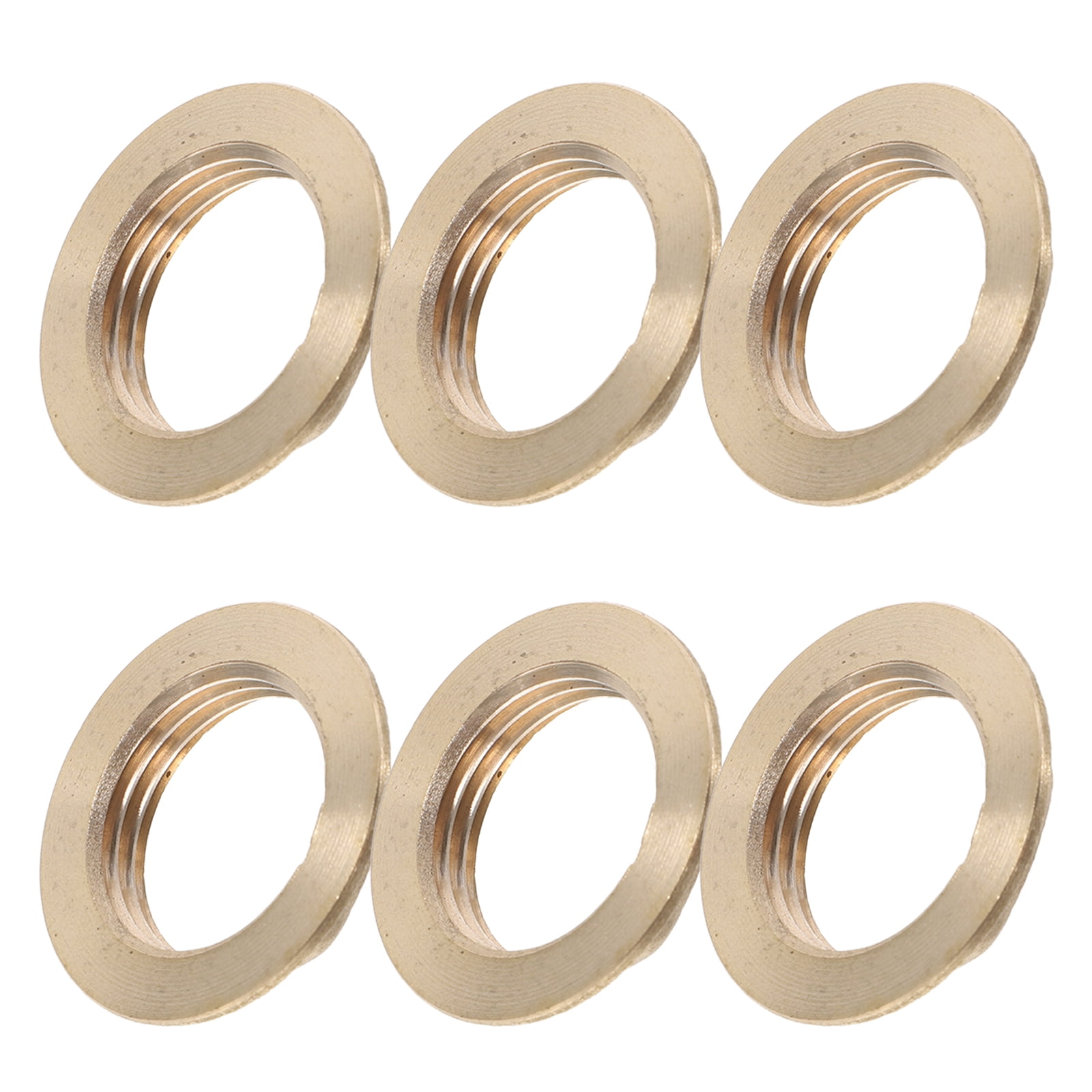 6pcs Brass Nozzle Lock Nut Insert Lock Nuts Lock Nut Hex Fixing Brass ...