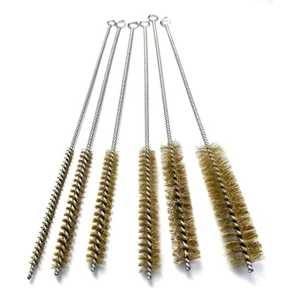 6pcs Brass Tube Pipe Cleaners Brush Set , Multi-Functional Bottle ...