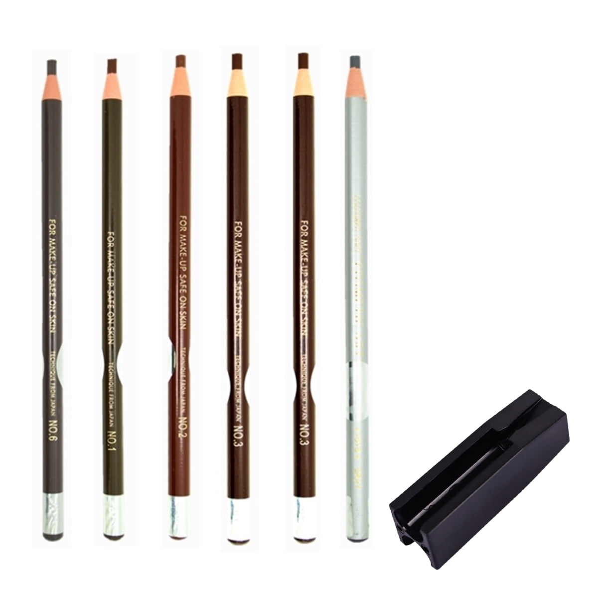 6pcs Brow Pencil, Waterproof Eyebrow Peel-off Pencil Pull Cord Makeup ...