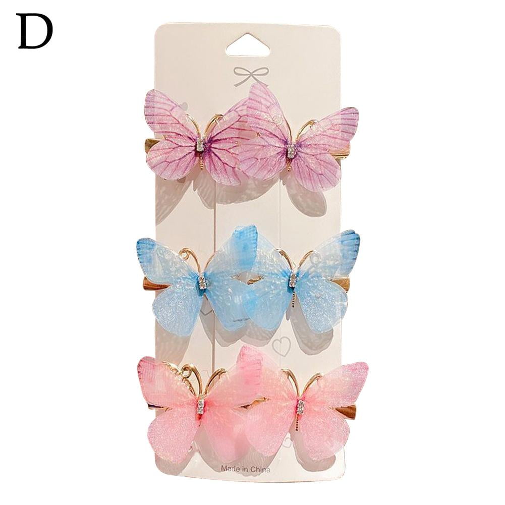 6pcs Butterfly Hair Clips, Small Butterfly Clips, Y2K Accessories ...