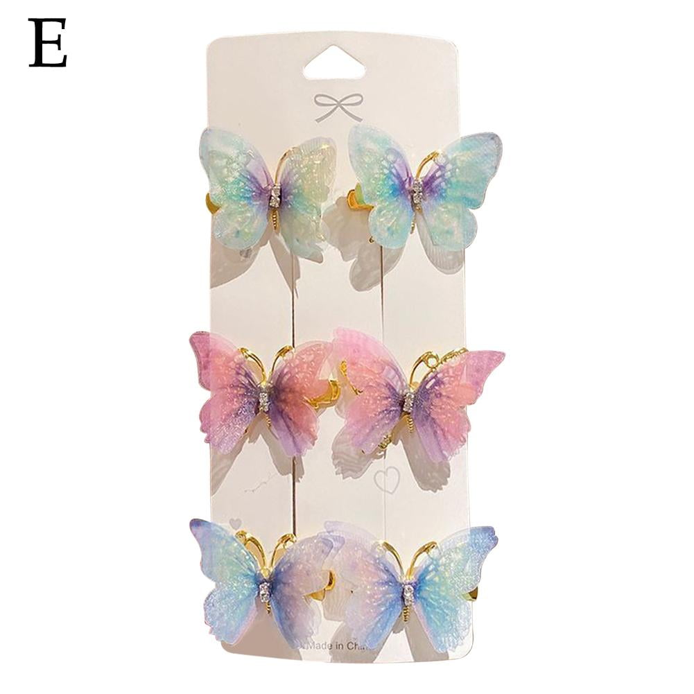 6pcs Butterfly Hair Clips, Small Butterfly Clips, Y2K Accessories ...