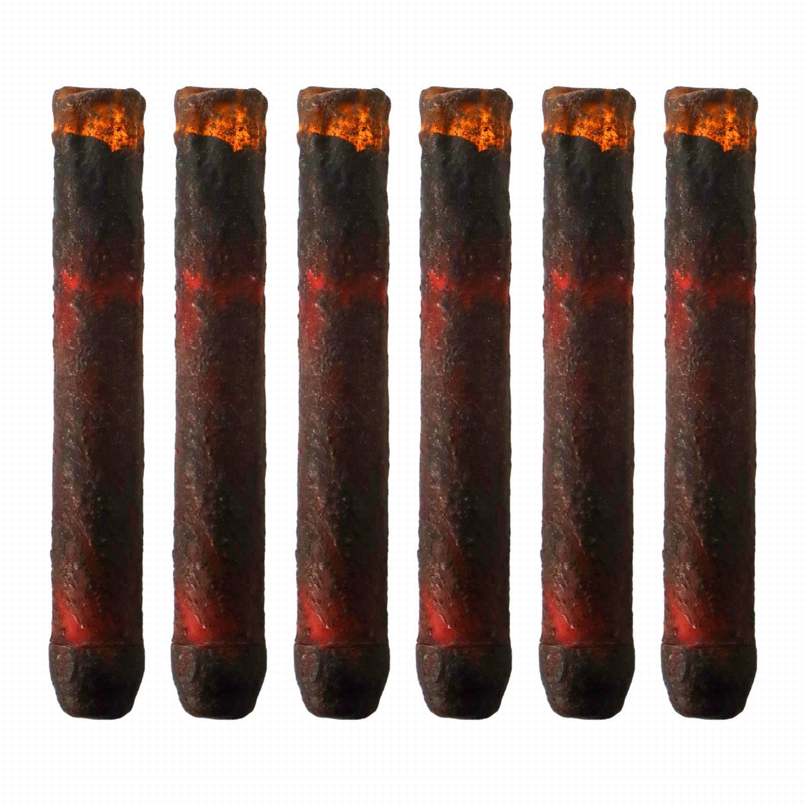 6pcs Candles LED Taper Candles Real Wax Pillar Brightly Realistic ...