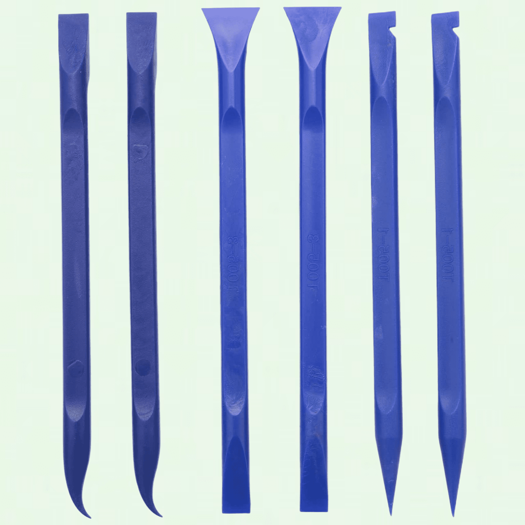 6pcs Carbon Fiber Plastic Scrapers - Multi-functional Cleaning Tools ...