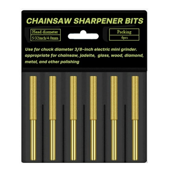 6pcs Chainsaw Sharpening Stone Chain Saw Sharpener Grinding Tool ...