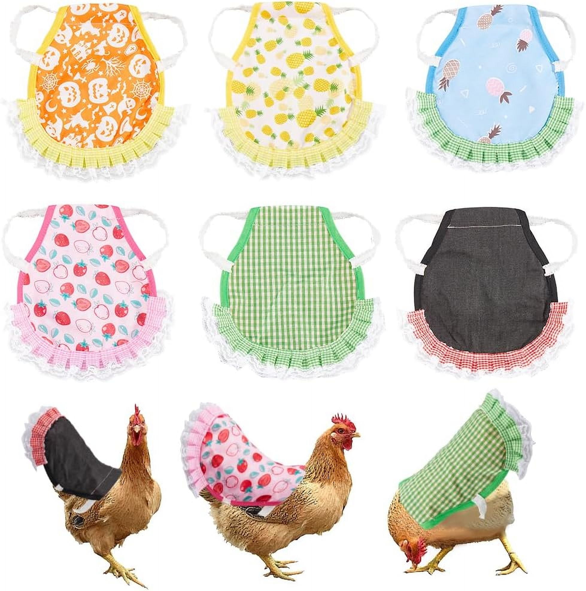 6pcs Chicken Saddle for Hens Black Waterproof Protector for Back and ...