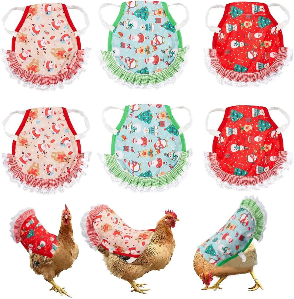 6pcs Chicken Saddle for Hens Green Waterproof Protector for Back and ...