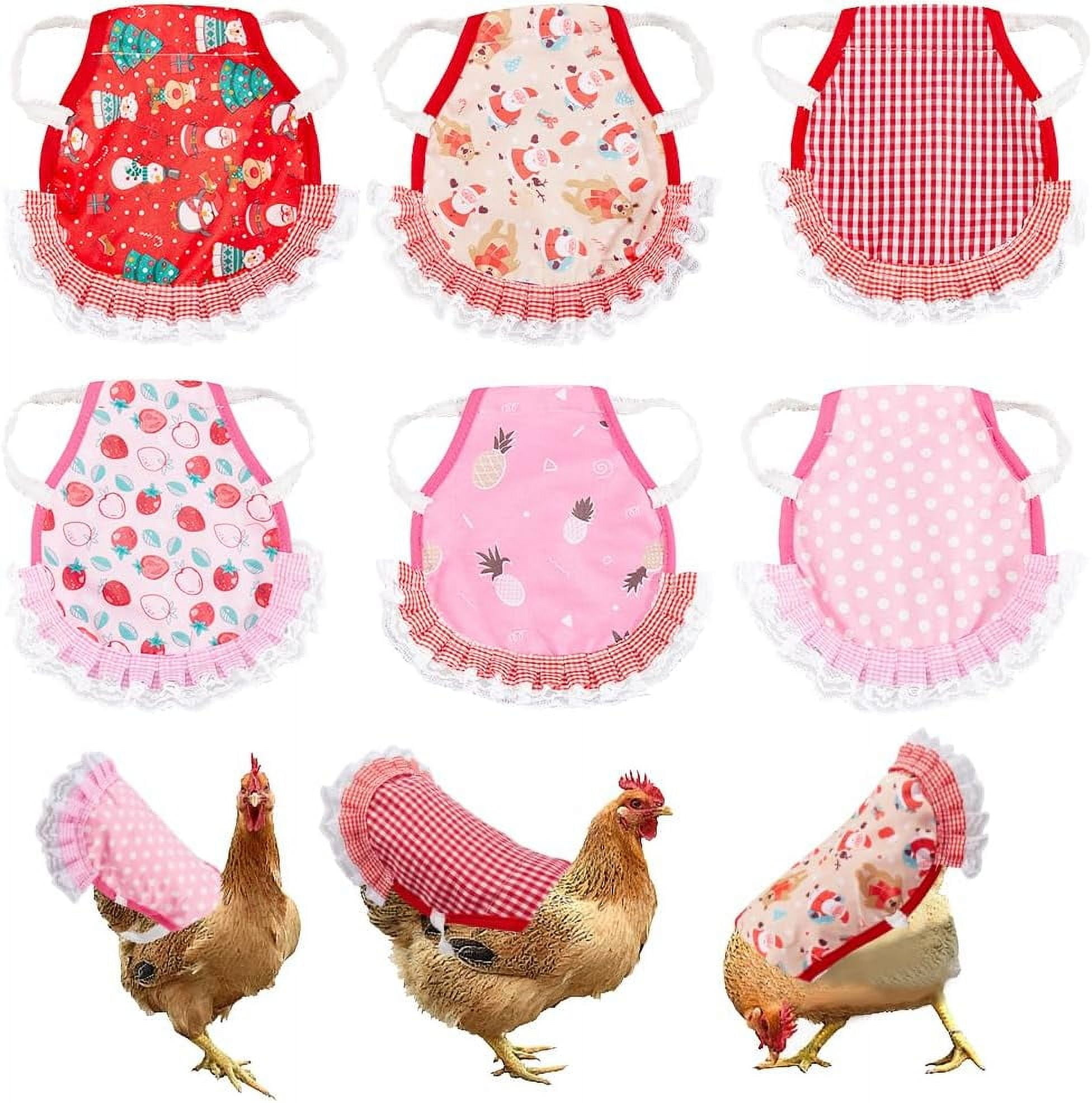 6pcs Chicken Saddle for Hens Pink Waterproof Protector for Back and ...