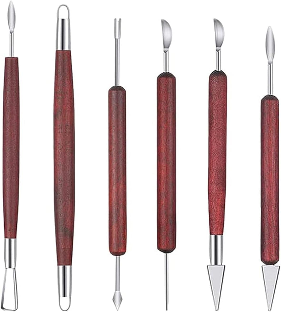 6pcs Clay Tools Pumpkin Carving Tools Clay Modelling Tools for Pottery ...