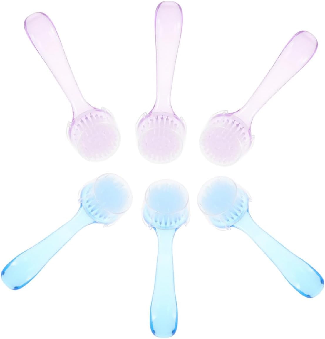 6pcs Cleaning Face Brush Facial Exfoliator Brush Gel Nail Remover ...