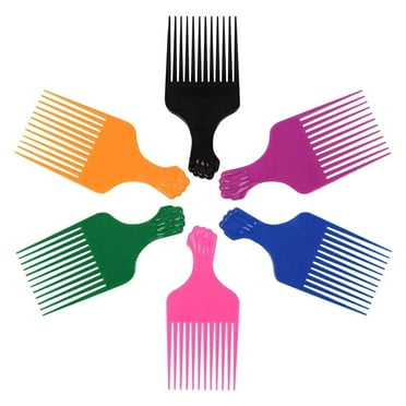 Detangle Metal Lift Hair Pick Piks Comb Wig Braid Hair Afro Man Tease ...