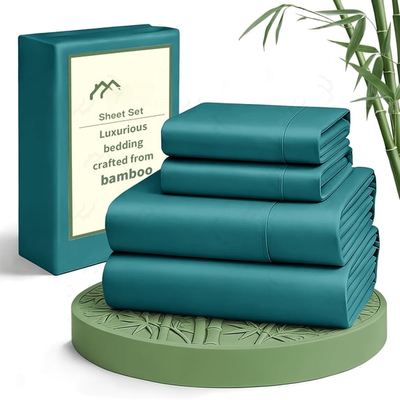 6pcs Cooling Bed Sheets Sets Queen Size - Ultra Soft & Luxuriously ...