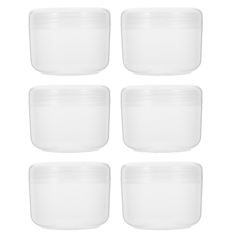 FONDOTIN Travel Containers 6-Pack Empty Refillable Cream Jars Lids for ...