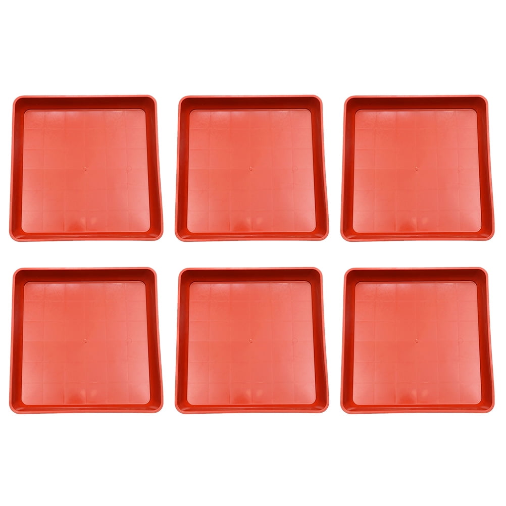 6pcs Creative Plastic Flower Pot Tray Creative Plants Gardening Pot ...